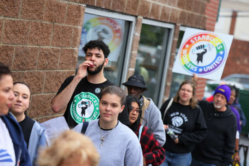 Over 100 Starbucks Stores Go on Strike to Protest Company Union Busting ...
