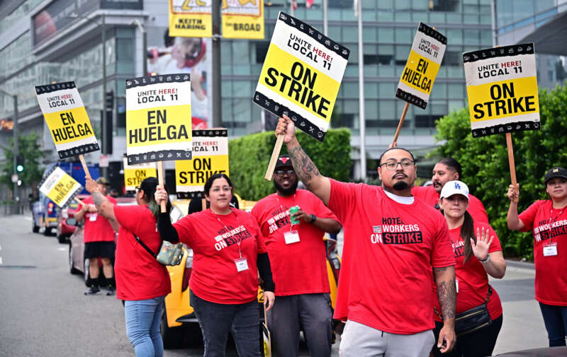 LA-Area Hotel Workers Strike Against Anti-Black Racism and Scab ...
