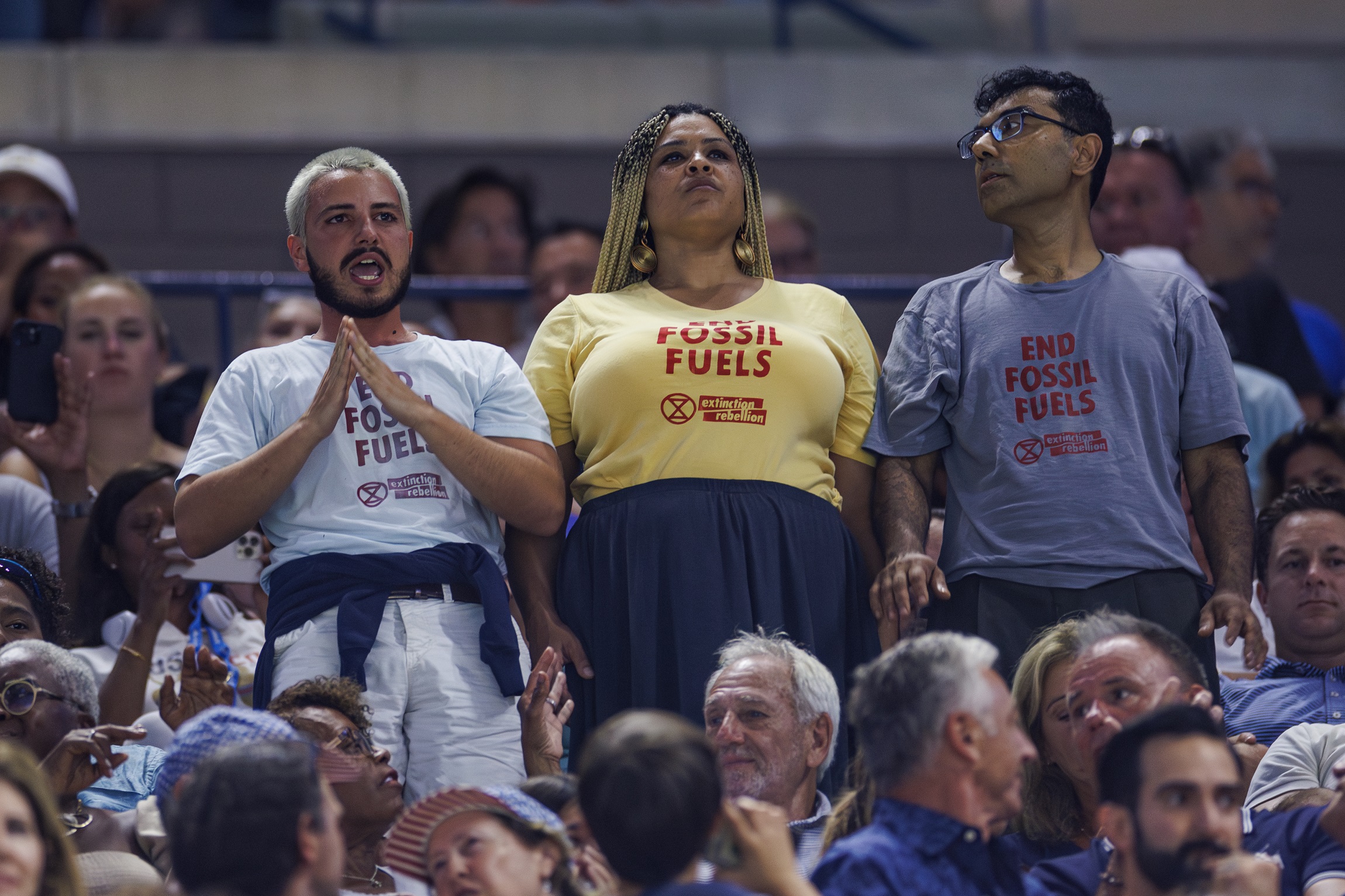 Climate Crisis Protester at US Open Glued Feet to Floor, Delaying ...