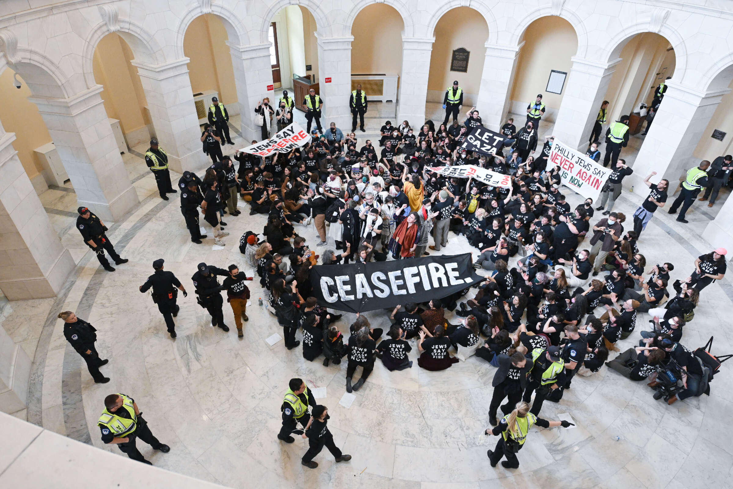 500 Arrested at Capitol During Jewish-Led Protest Demanding Gaza ...
