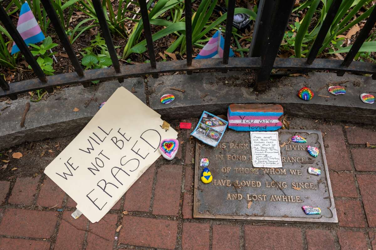 72 Dems Pen Letter Demanding Trump Admin Restore Trans History at Stonewall | Truthout