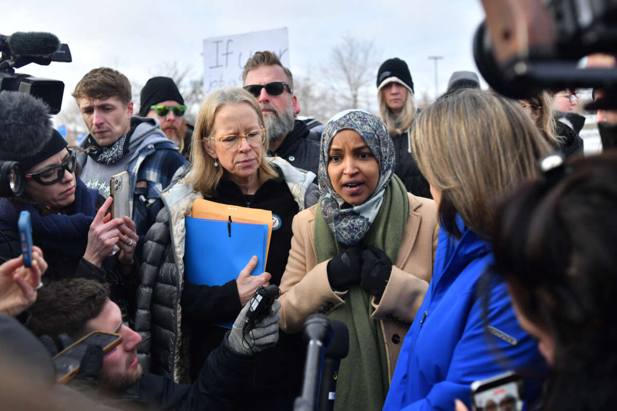 Omar Says Trump’s Minnesota Operations Seem to Be Pushing Toward “Martial Law” | Truthout