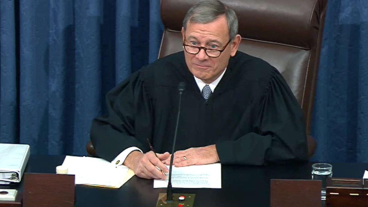 Chief Justice Roberts Forced to Read Warren's Question About His Legitimacy
