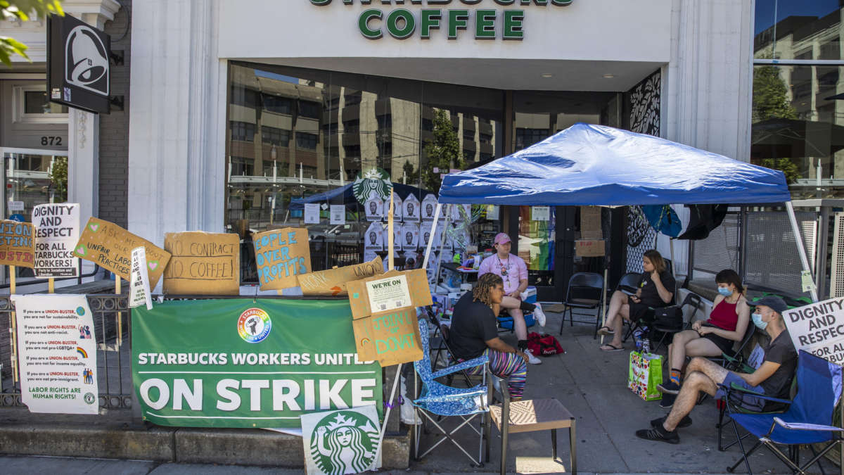 Unionized Boston Starbucks Workers Celebrate Win After 64-Day Strike